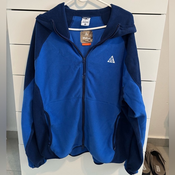 Nike | Jackets & Coats | Nike Acg Twotone Blue Jacket | Poshmark